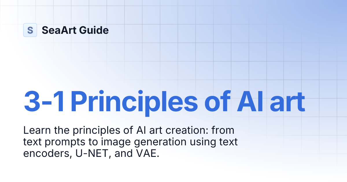 3-1 Principles of AI art | SeaArt Guide
